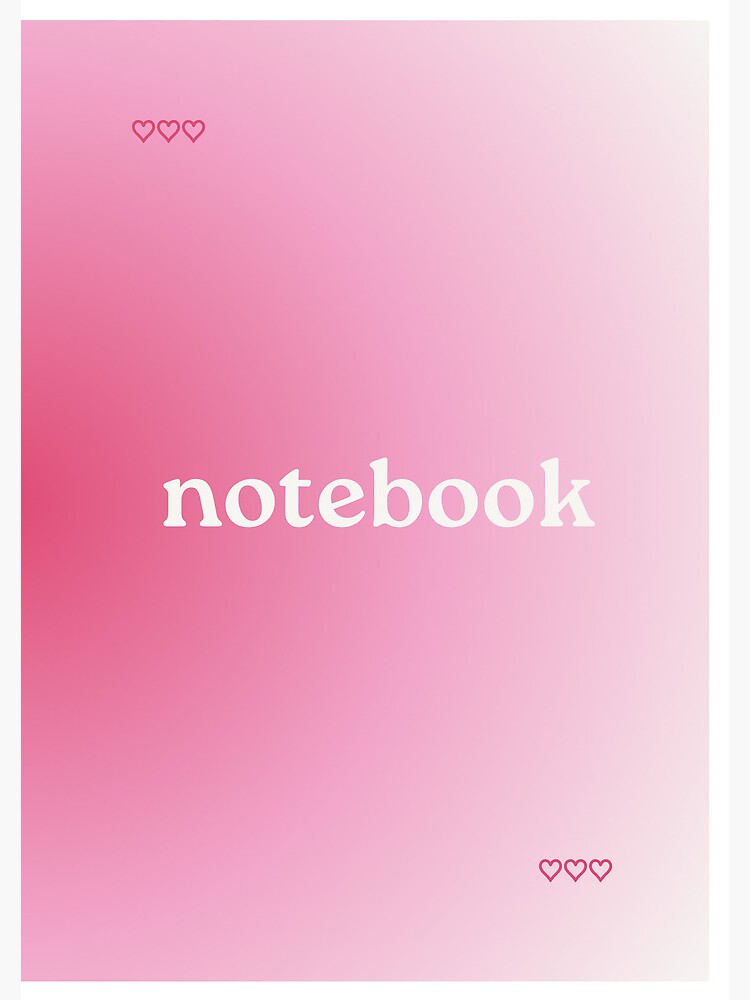 "pink heart notebook" Journal for Sale by sydney yelton | Redbubble