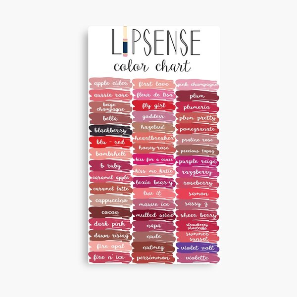 "Lipsense, Lipstick, Lipsense Chart, Lipsense Color Chart, Lipsense ...