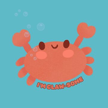 "Crab clap" Sticker for Sale by GettyFromBetty | Redbubble