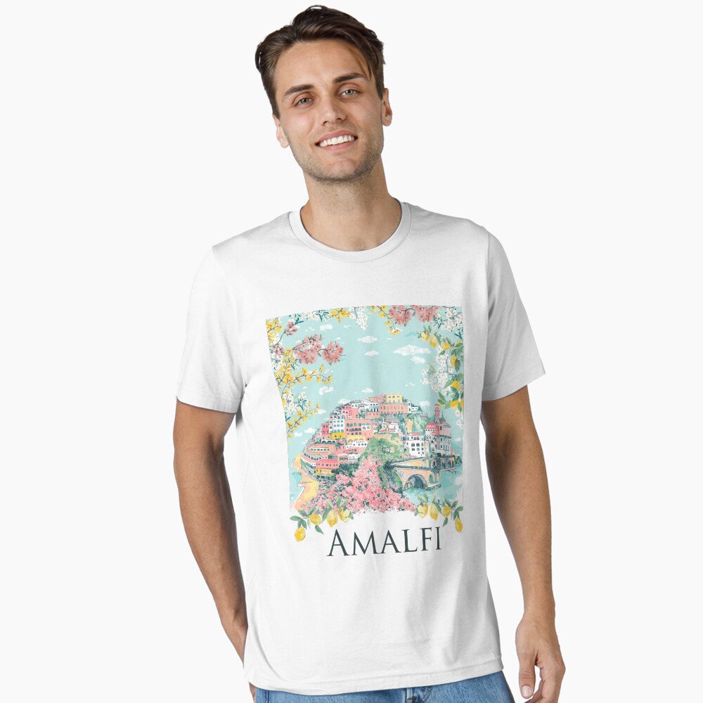 "Amalfi Italian travel Mediterranean destination, artwork by Katarina ...