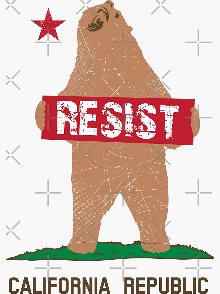 "Resist Bear" Sticker for Sale by japdua | Redbubble