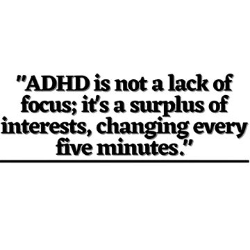 "Funny ADHD quotes" Sticker for Sale by QuirkAndQuip | Redbubble