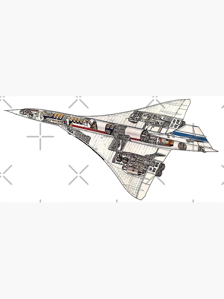 "Concorde - Cutaway drawing 1969" Photographic Print for Sale by ...
