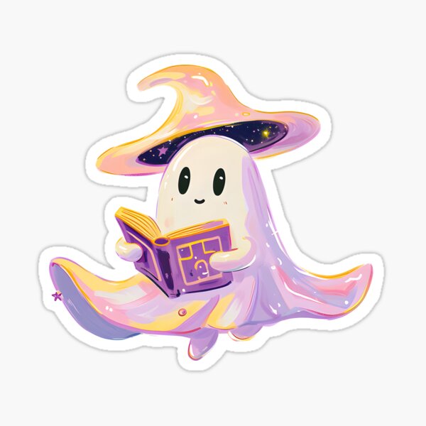 "Reading Ghost,Cute Ghosts Reading Book,Spooky Book Lovers Gift Ideas ...