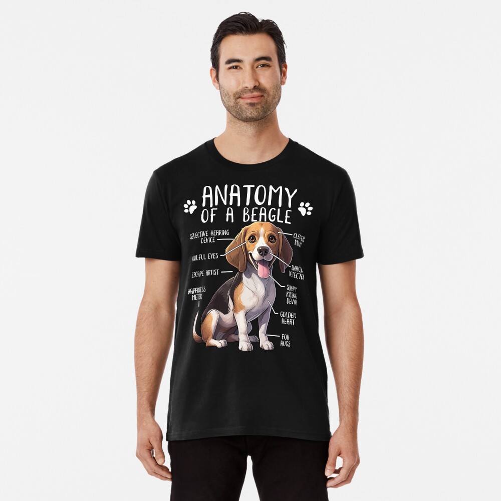 "Funny Beagle Anatomy Beagle Dog Lover" Sticker for Sale by la-nynx | Redbubble