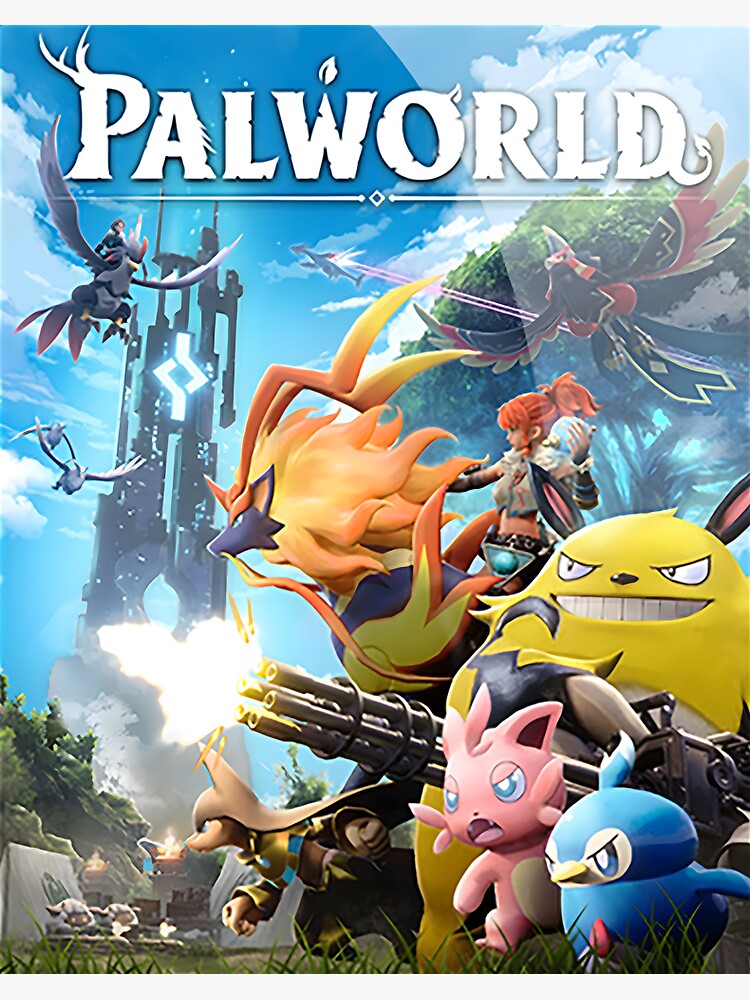 "palworld" Sticker for Sale by kamres | Redbubble