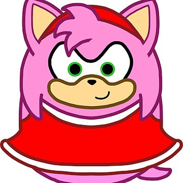 "Amy Rose Squishy Marshmallow Plush Pillow Hedgehog" Sticker for Sale ...