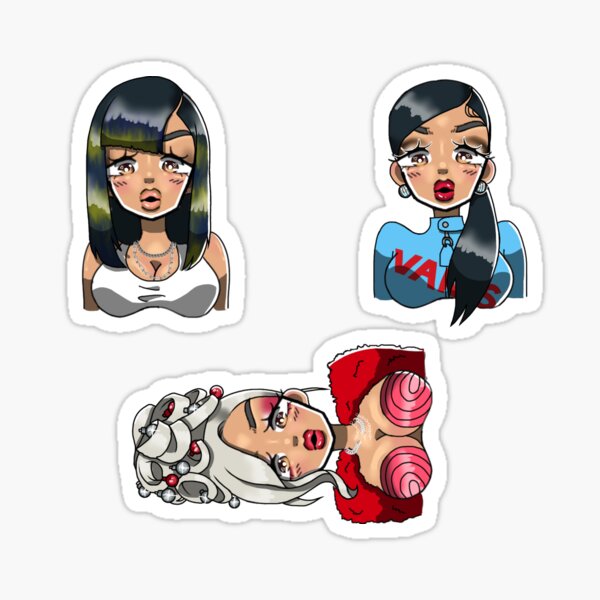 "Cardi B - 2023 Looks Pack" Sticker for Sale by cardiisshook | Redbubble