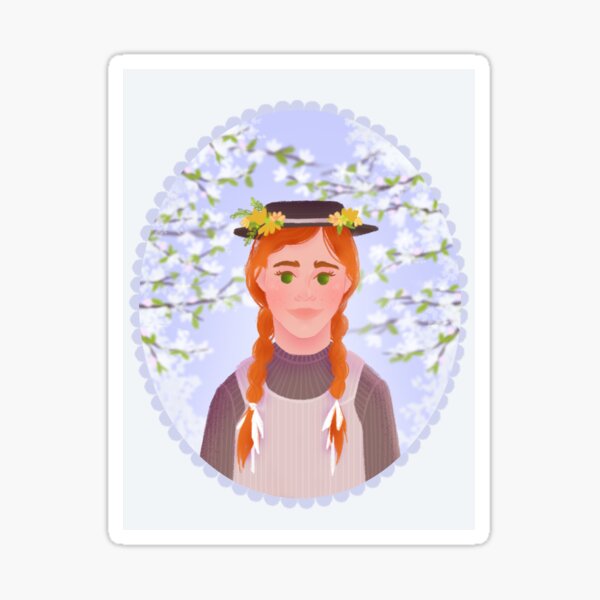 "Anne " Sticker for Sale by katlauraa | Redbubble