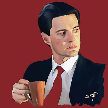 "Agent Dale Cooper - Red Poster" Sticker for Sale by LukePeople170 ...