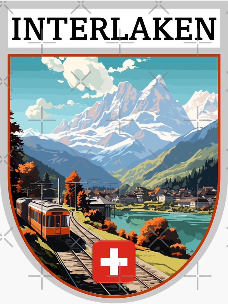 "Interlaken Switzerland" Sticker for Sale by sticket-travel | Redbubble