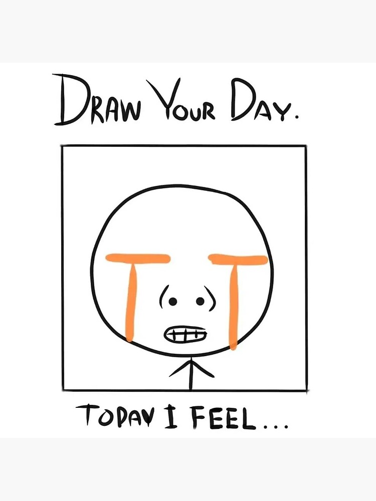 "How's your day? meme (T_T)" Sticker for Sale by malynmayd | Redbubble