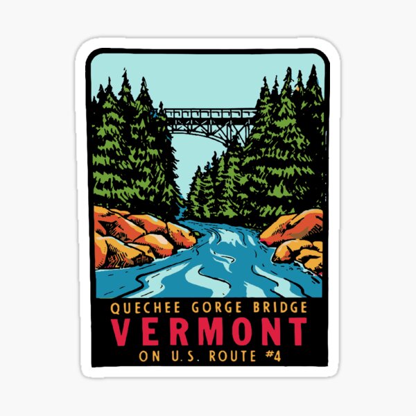 "Quechee Gorge Bridge Decal Design" Sticker for Sale by zsonn | Redbubble