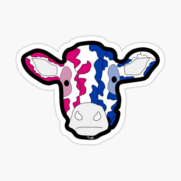 "Cisgender Cow" Sticker for Sale by fromtedwithlove | Redbubble