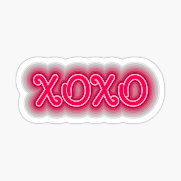 "XOXO" Sticker for Sale by mandy-2527 | Redbubble