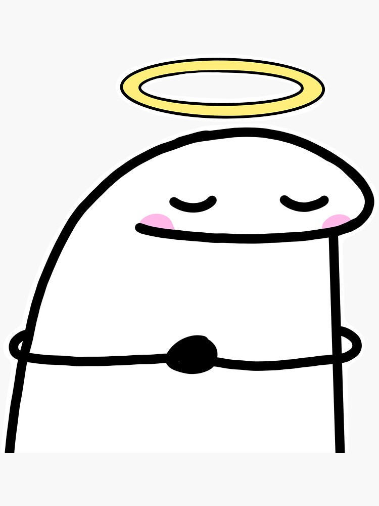 "Angel Stickthing" Sticker for Sale by Greyghostsco | Redbubble