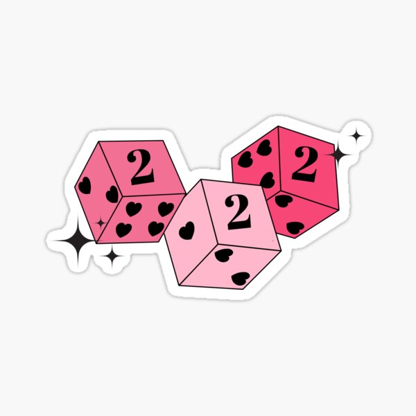 "Dice Angel Numbers 222" Sticker for Sale by MystiqueButique | Redbubble