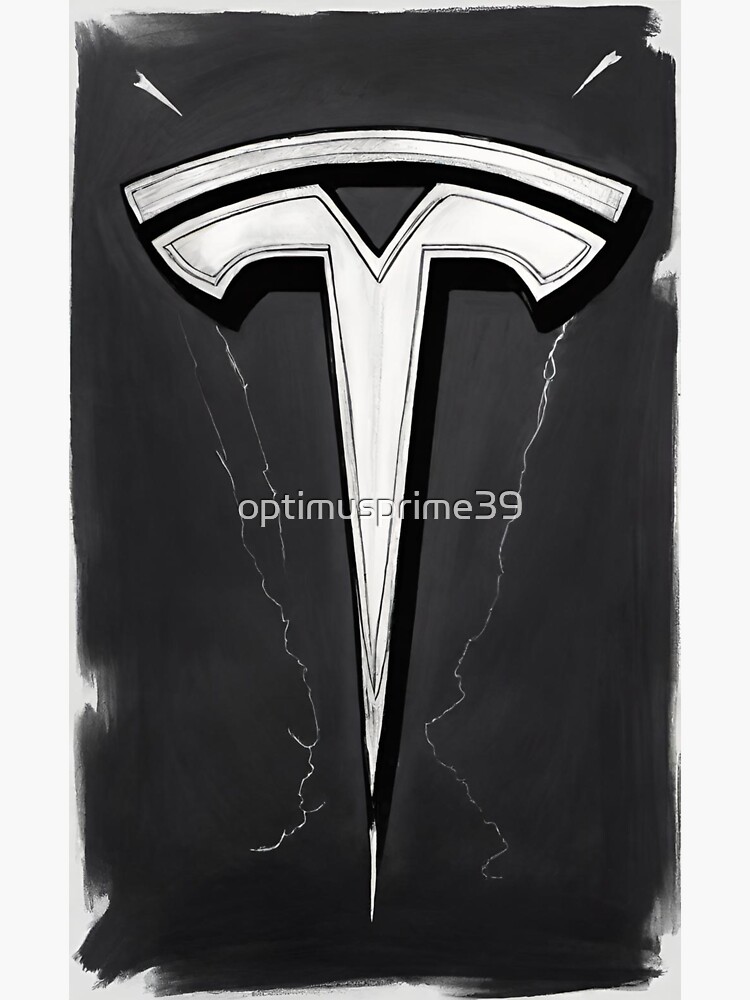 "TESLA" Sticker for Sale by optimusprime39 | Redbubble