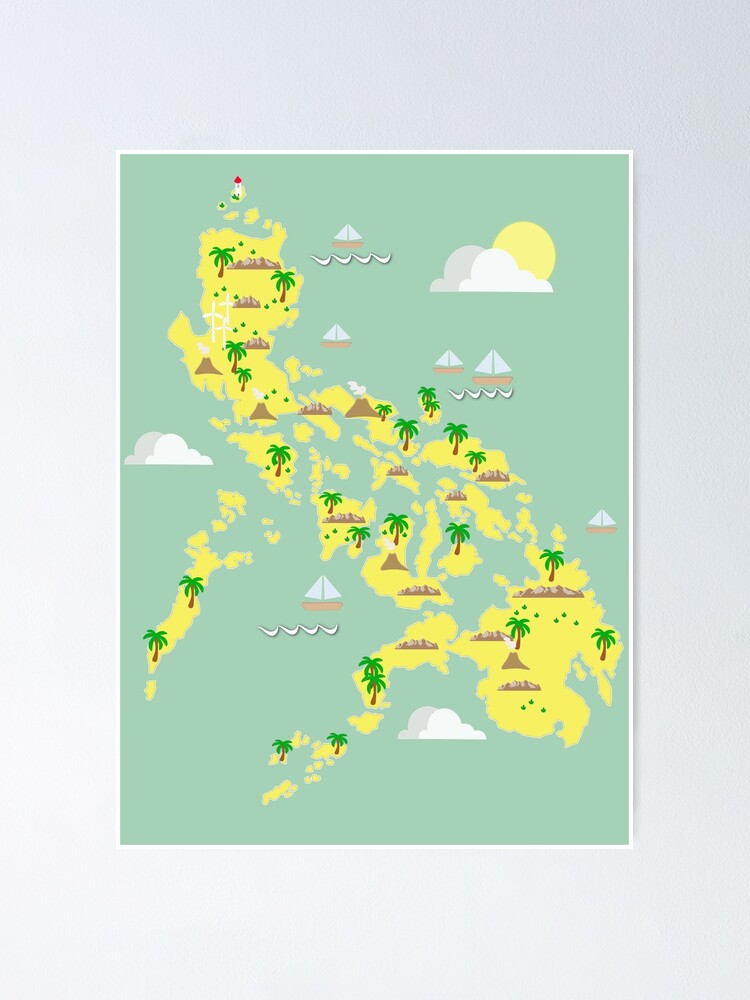 "Map of the Philippines Art" Poster for Sale by kikooart27 | Redbubble