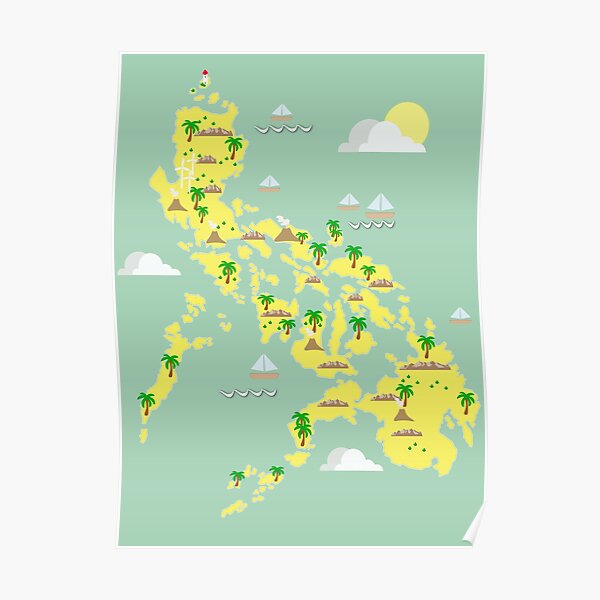 "Map of the Philippines Art" Poster for Sale by kikooart27 | Redbubble