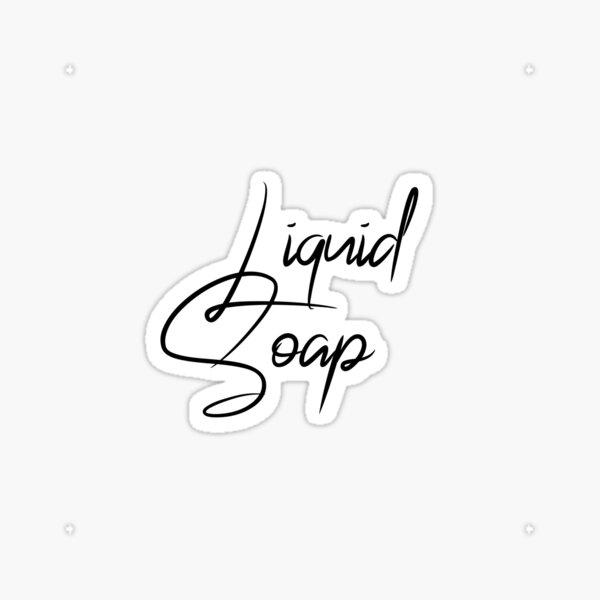 "Liquid Soap" Sticker by lili-labels | Redbubble