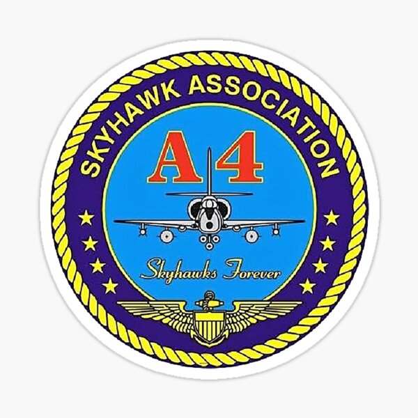 "Skyhawk Association" Sticker for Sale by Peter Doré | Redbubble