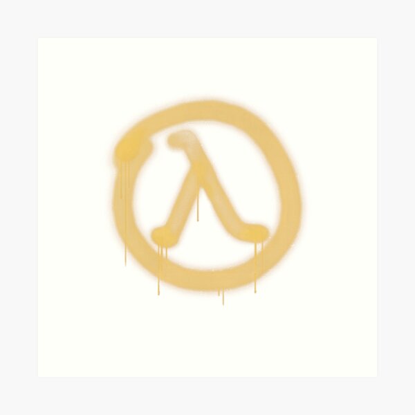 "Half Life Resistance Graffiti Logo" Art Print by PEDVKN | Redbubble