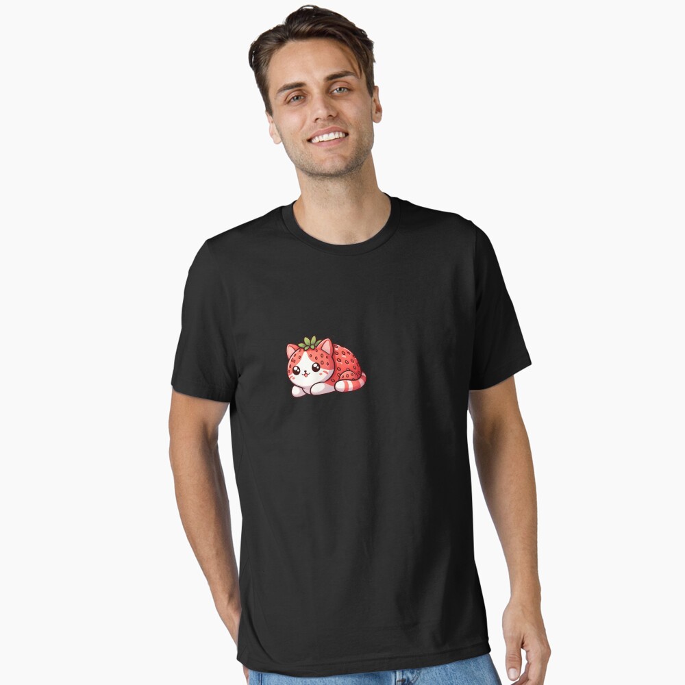 "Cute Strawberry Kitty Kawaii" Sticker for Sale by Delidream | Redbubble