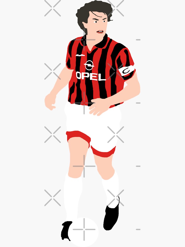"Paolo Maldini AC Milan legend" Sticker by Rhys40 | Redbubble
