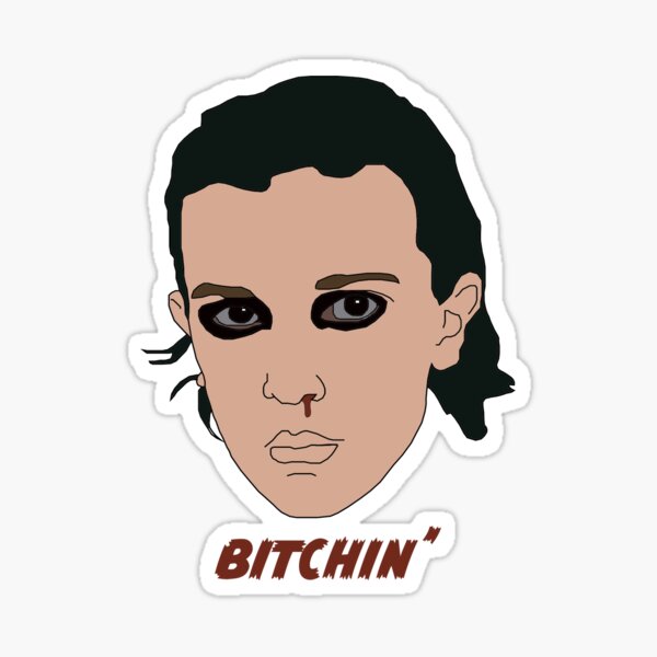 "bitchin'" Sticker by mlaudym | Redbubble