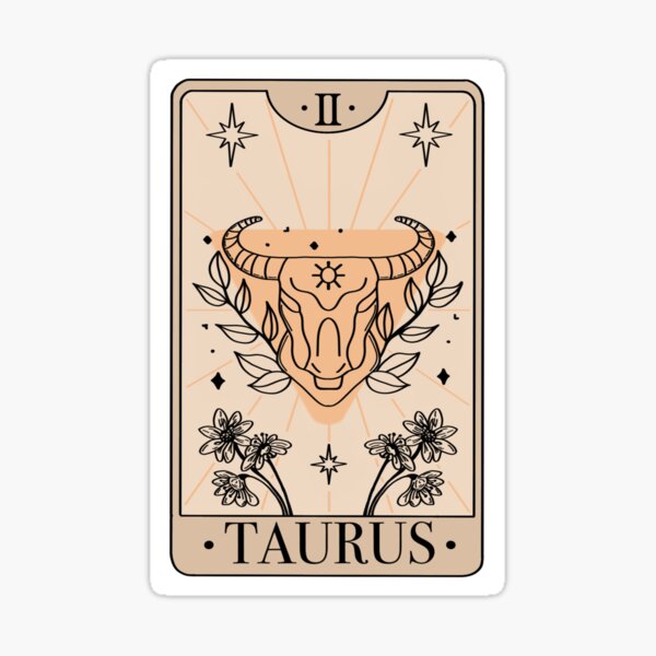 "Taurus Tarot Card" Sticker for Sale by roryejaymes | Redbubble