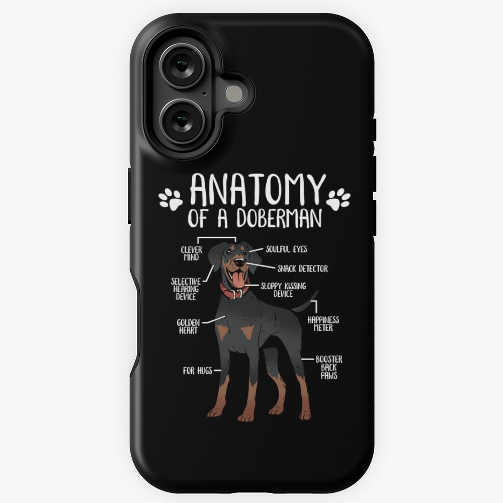"Funny Doberman Pinscher Anatomy Dog Lover Doberman Pinscher Owner" Sticker for Sale by la-nynx ...