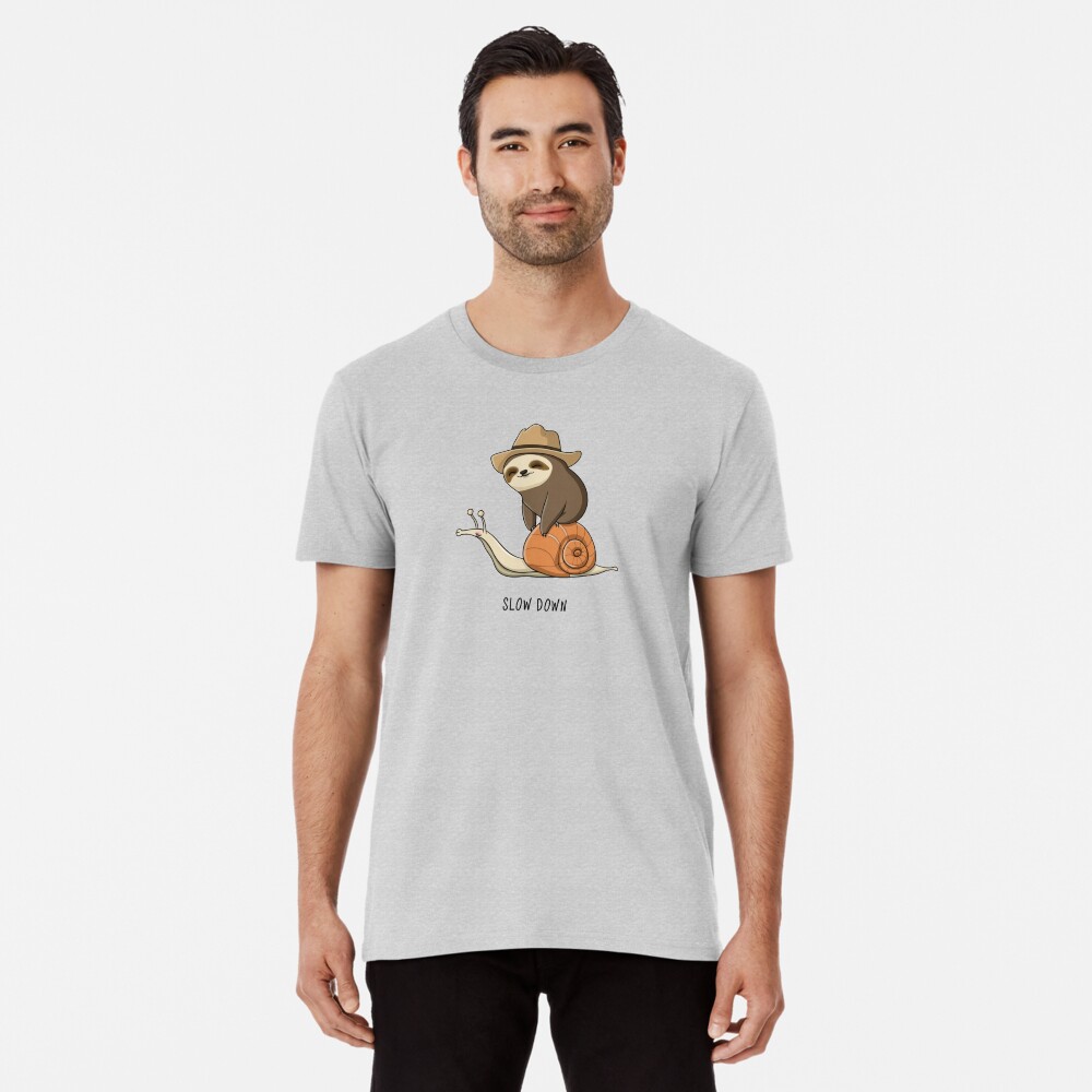 "sloth riding snail cowboy " Sticker for Sale by bukajart | Redbubble