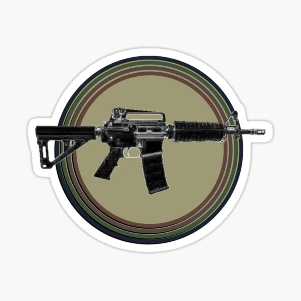 "AR 15, Tactitcal Gun, Military Gun, Machine Gun" Sticker for Sale by ...