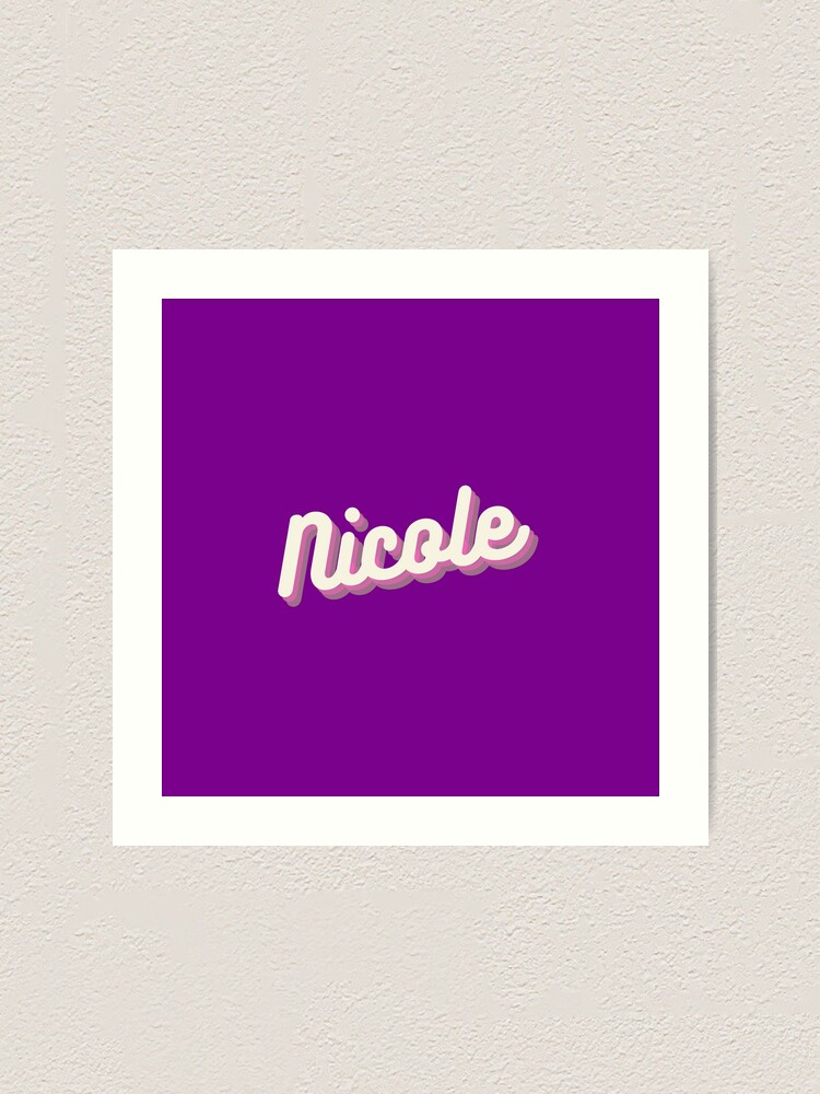 Nicole Name Printable