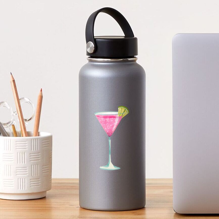 "Pink Cocktail" Sticker for Sale by Pinprint | Redbubble