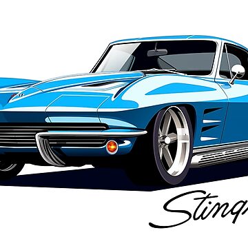 "Corvette C2" Poster for Sale by GabesDesigns | Redbubble