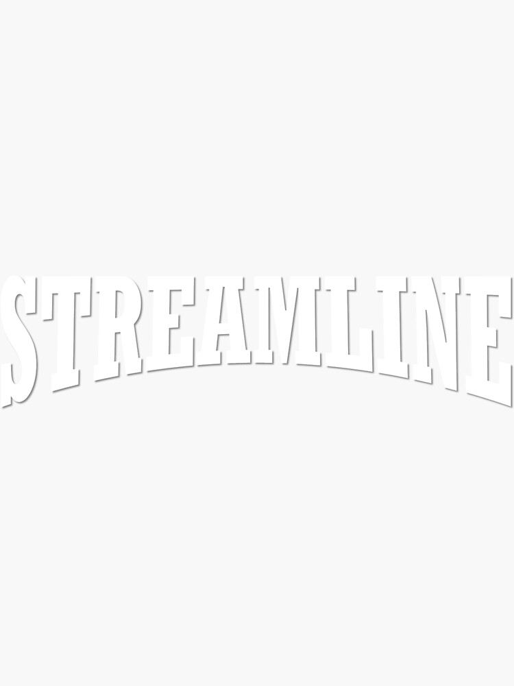 "Streamline" Sticker by WordsMusic | Redbubble