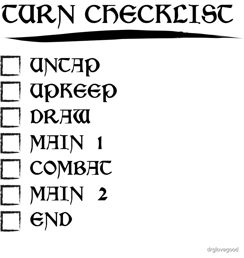 "MTG Order Checklist" by drglovegood | Redbubble