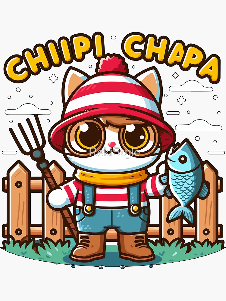 "Chipi Chapa Cat Meme" Sticker for Sale by RekiStyle | Redbubble