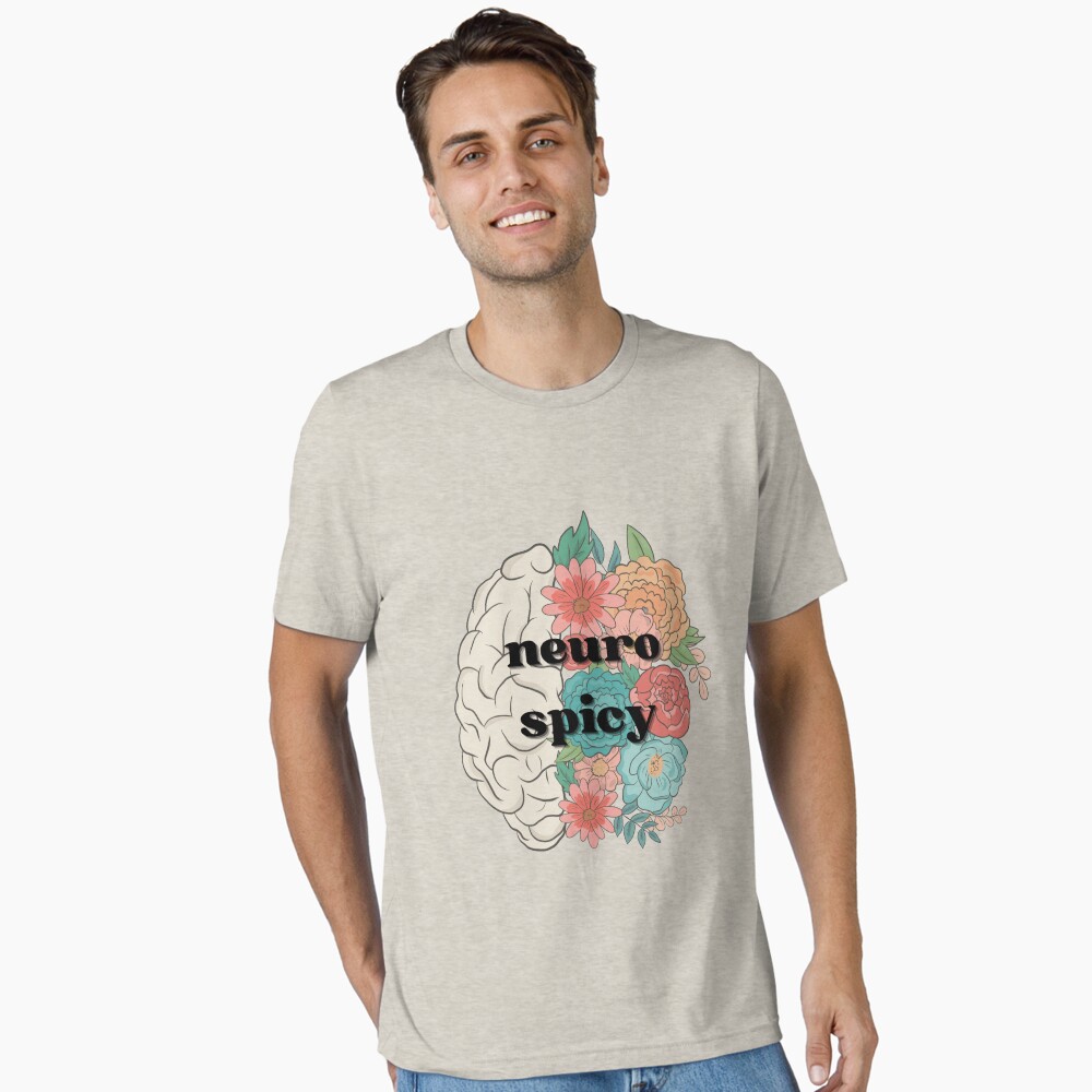 "neurospicy flower brain" Sticker for Sale by thisisbluetiful | Redbubble