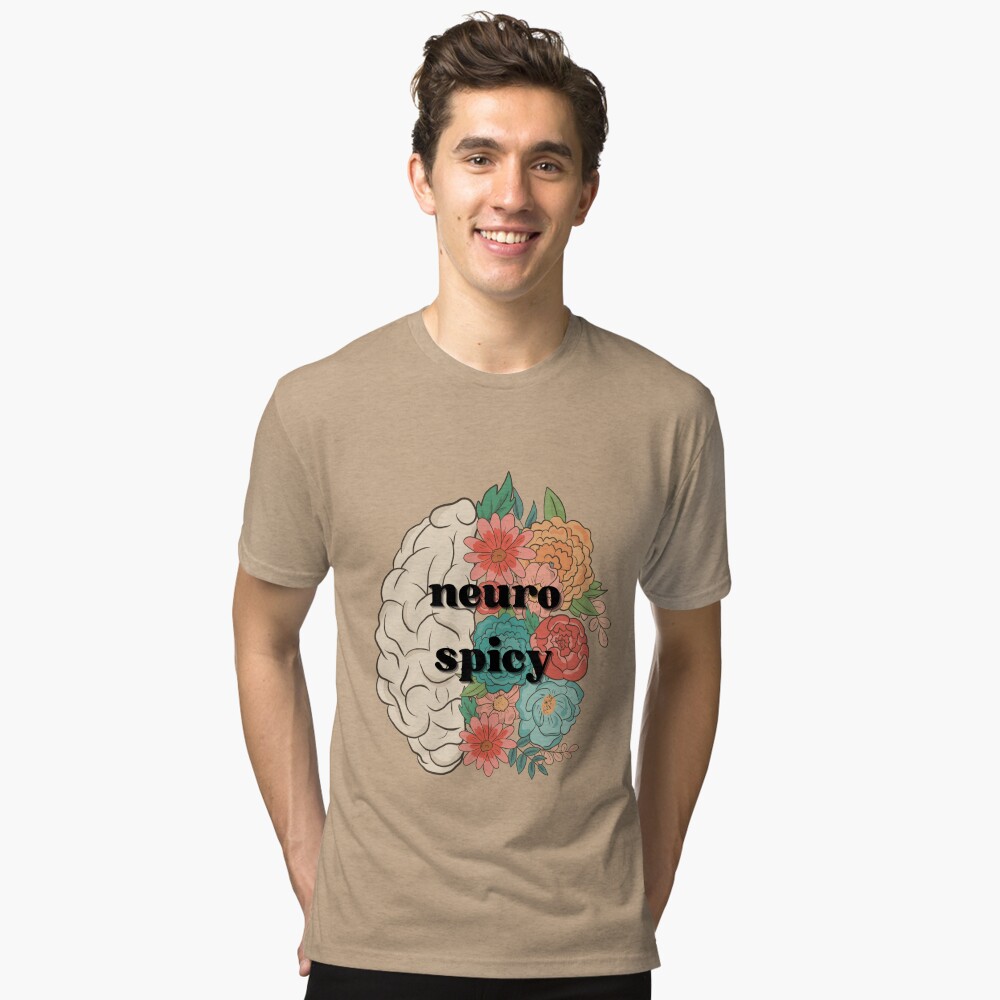 "neurospicy flower brain" Sticker for Sale by thisisbluetiful | Redbubble