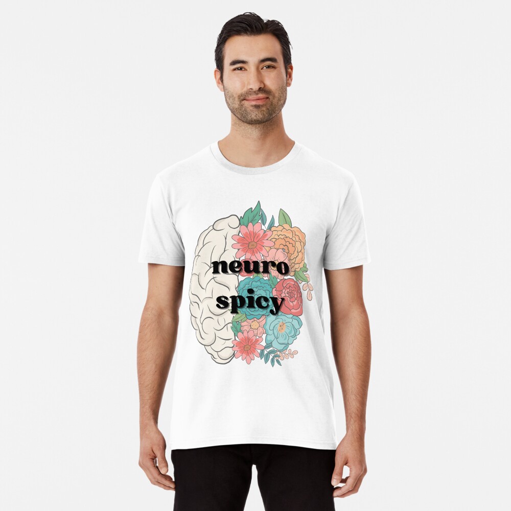 "neurospicy flower brain" Sticker for Sale by thisisbluetiful | Redbubble