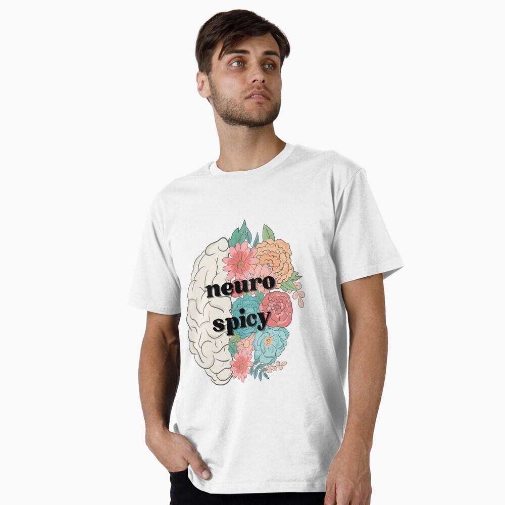 "neurospicy flower brain" Sticker for Sale by thisisbluetiful | Redbubble
