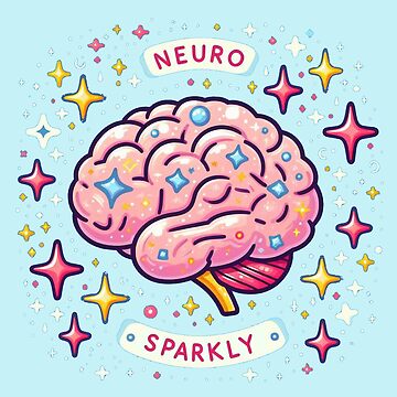 "Neuro Sparkly" Sticker for Sale by Vkinsify | Redbubble