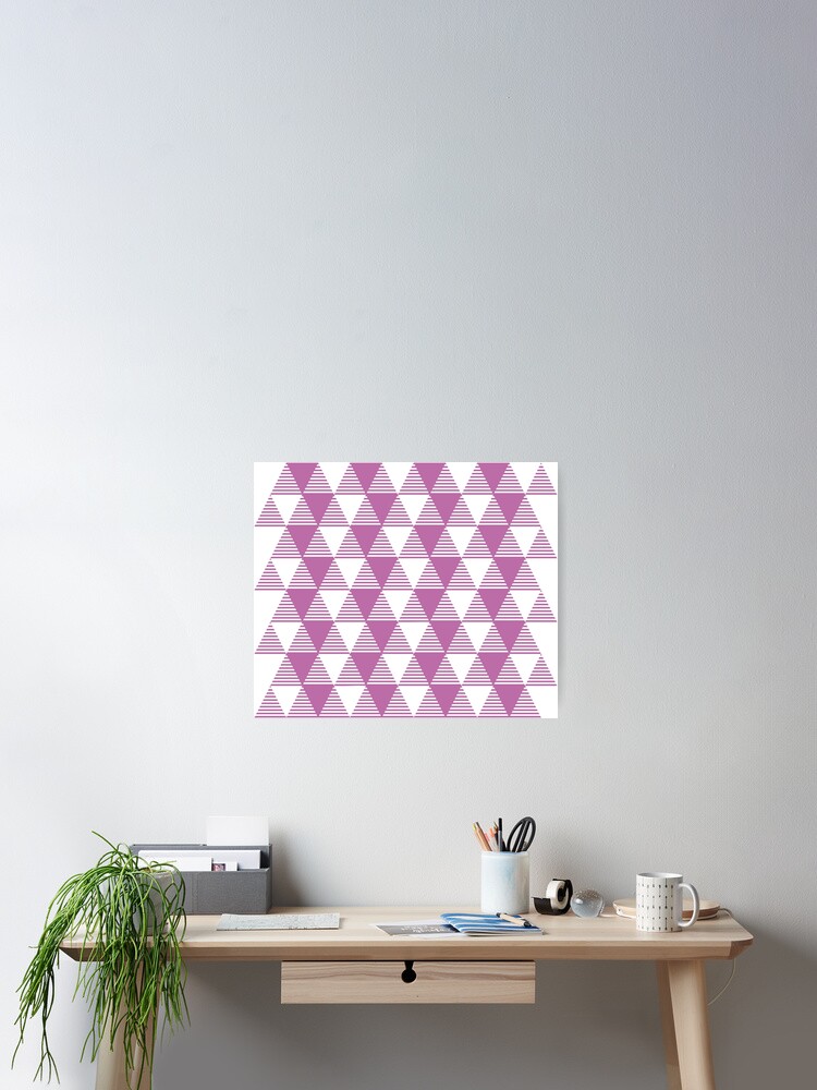 "Pantone Spring Crocus Triangles" Poster for Sale by ilexdesigns ...