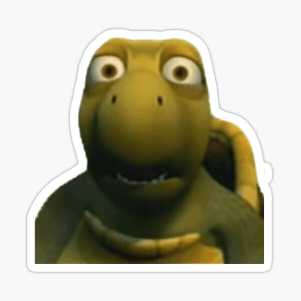 "Turtle Shocked Meme" Sticker for Sale by caseyruch30 | Redbubble