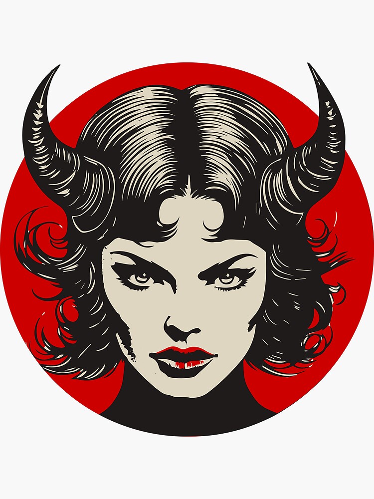 "She Devil" Sticker for Sale by Texterns | Redbubble