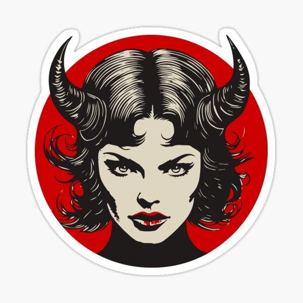 "She Devil" Sticker for Sale by Texterns | Redbubble