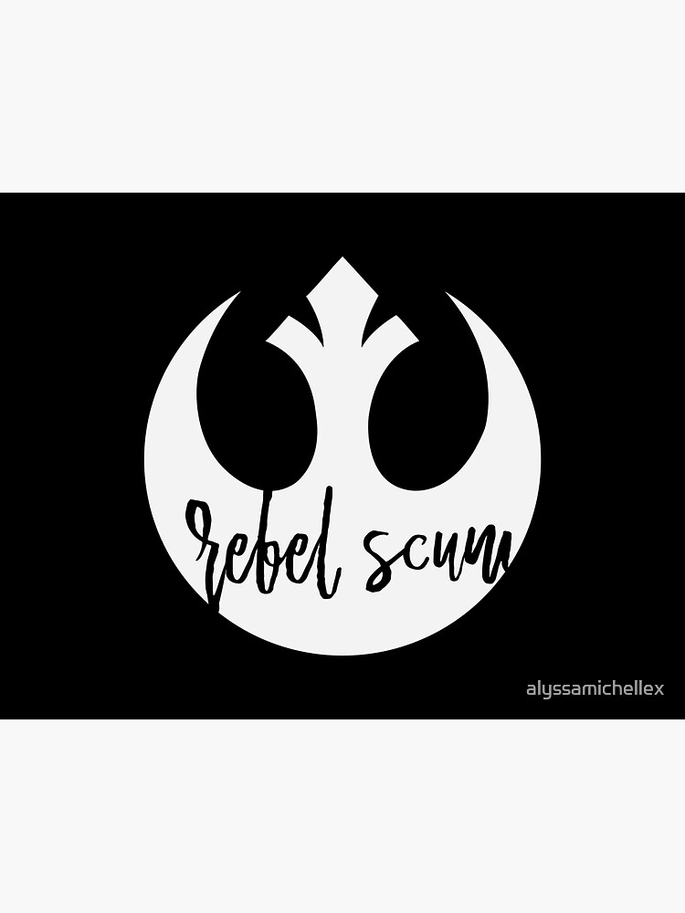 "rebel scum." Sticker for Sale by alyssamichellex | Redbubble